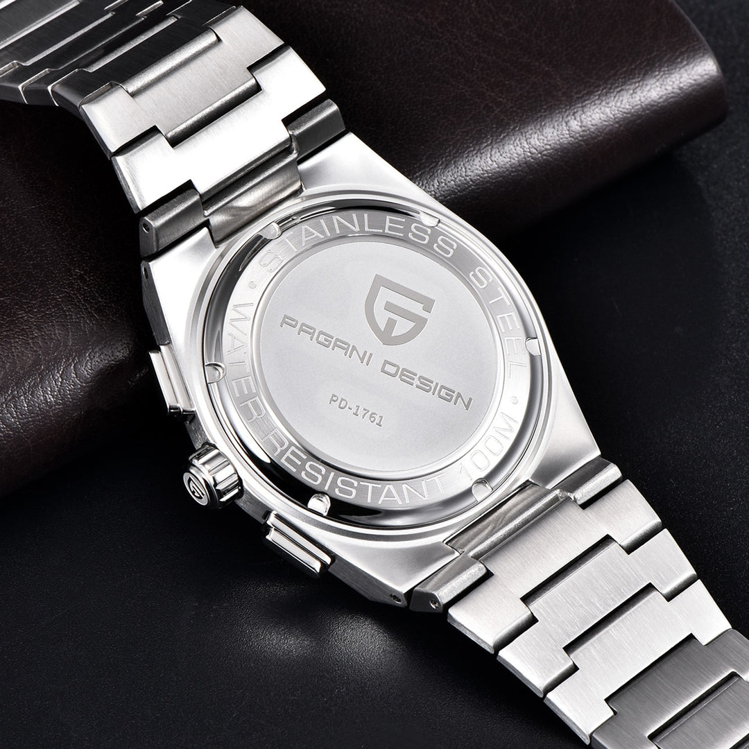 ️ PD-1761 | Surgical 316L Stainless Steel | VK63 | Chronograph | 10BAR ...